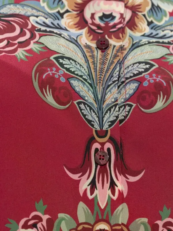Etro Floral-print Silk Shirt