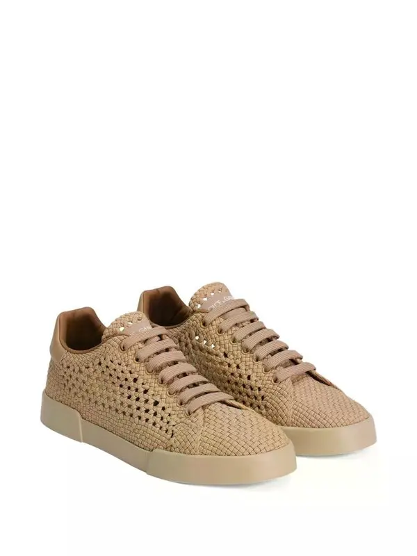 Dolce & Gabbana Portofino Low-top Sneakers - Neutrals
