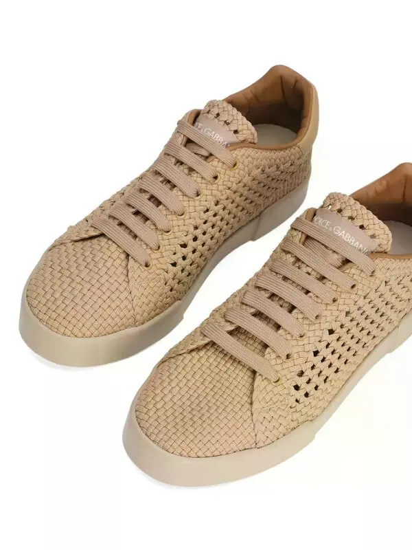 Dolce & Gabbana Portofino Low-top Sneakers - Neutrals