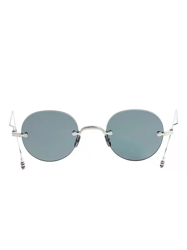 Thom Browne Round-frame Sunglasses - Silver