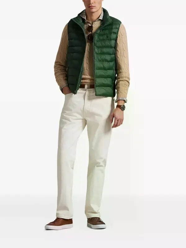 Polo Ralph Lauren Logo-embroidered Padded Vest - Green