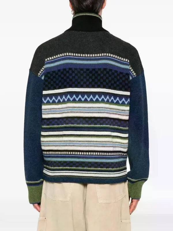 Marni Striped Zip-up Cardigan