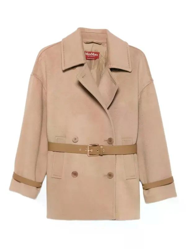 Max Mara Double-breasted Belted Coat