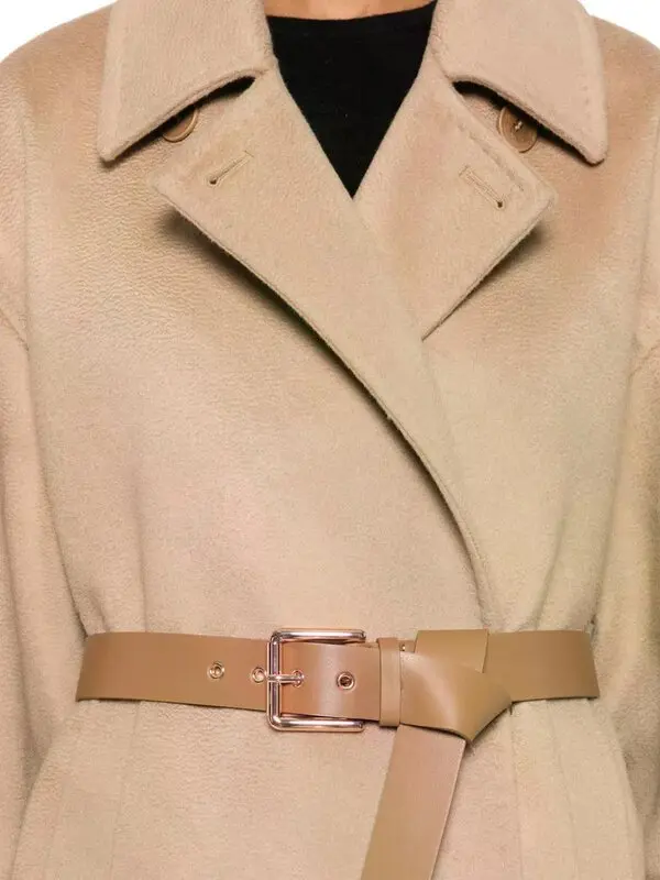 Max Mara Double-breasted Belted Coat
