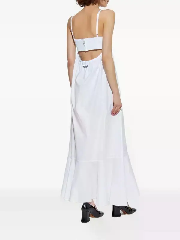 Moschino Embroidered-detail Maxi Dress