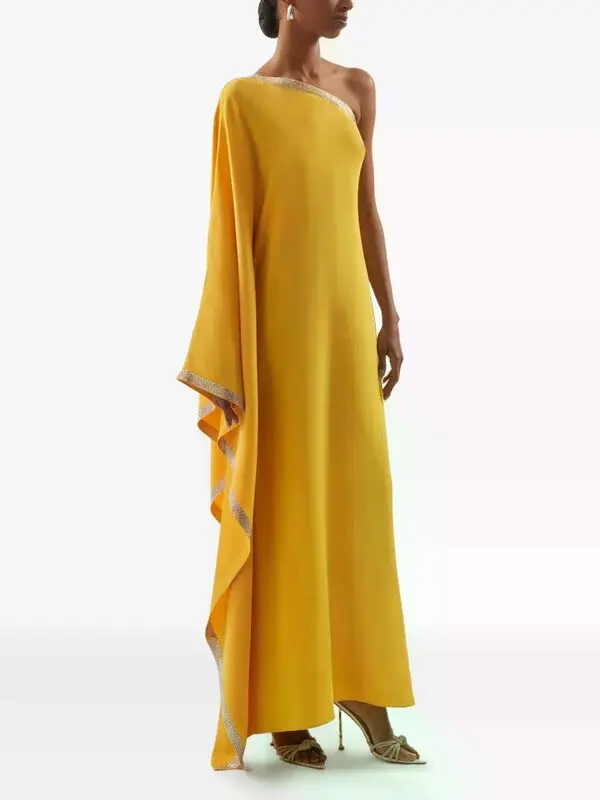 TALLER MARMO Betsy One-shoulder Embellished Dress - Orange