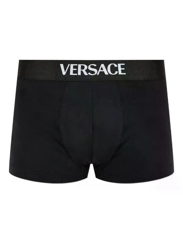 Versace Logo-band Boxer - Black