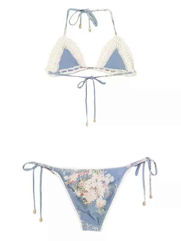 Zimmermann Floral-print Bikini