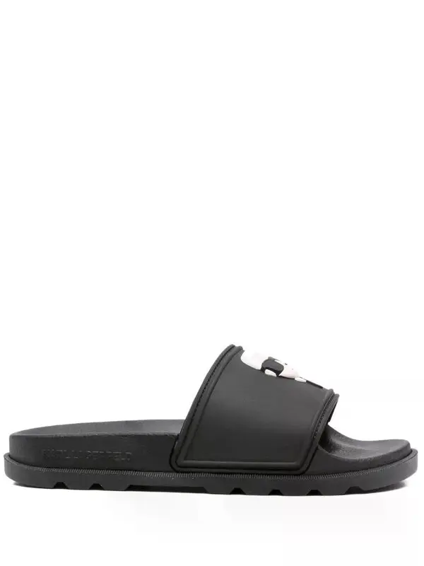 Karl Lagerfeld Logo-embellished Slides