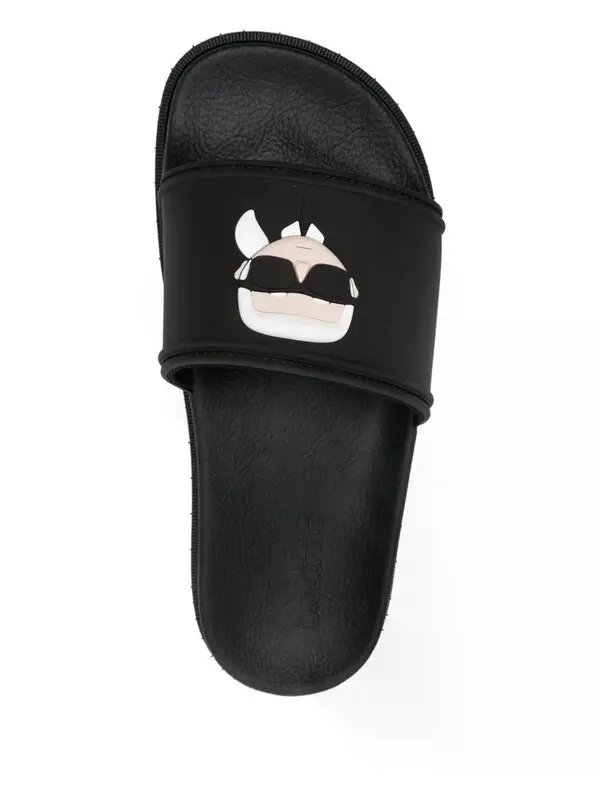 Karl Lagerfeld Logo-embellished Slides