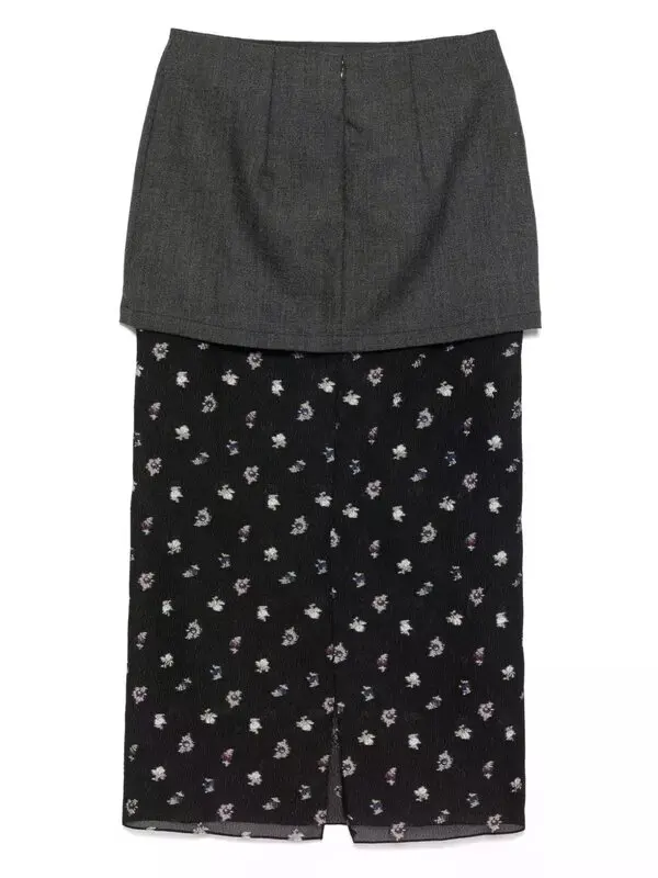 RACIL Demi Layered Maxi Skirt