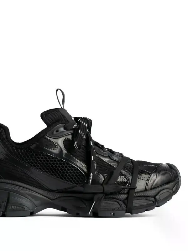 Balenciaga 3xl Lace-Up Sneakers Black Editorialist
