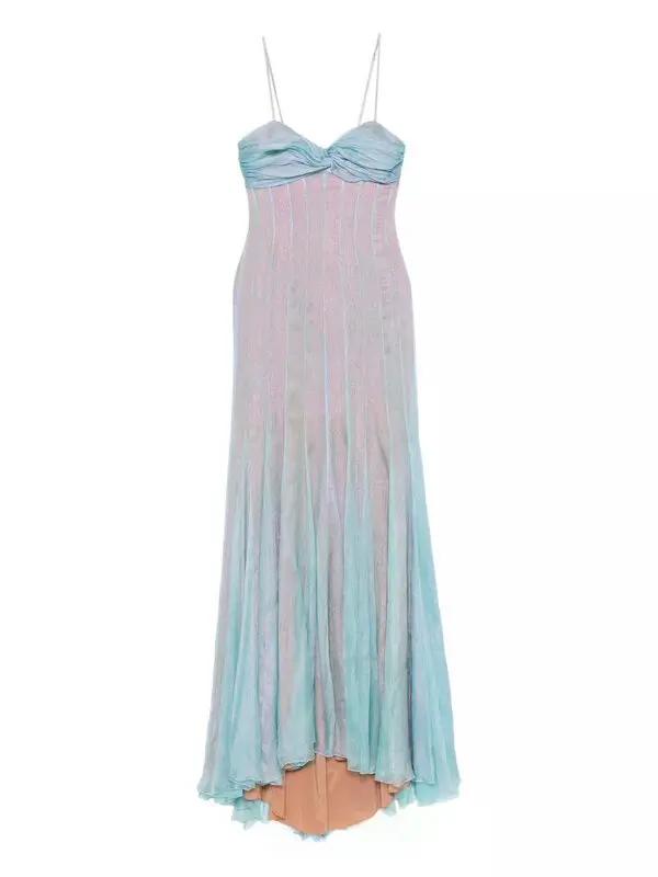 MARIA LUCIA HOHAN Giustina Pleated Silk Dress