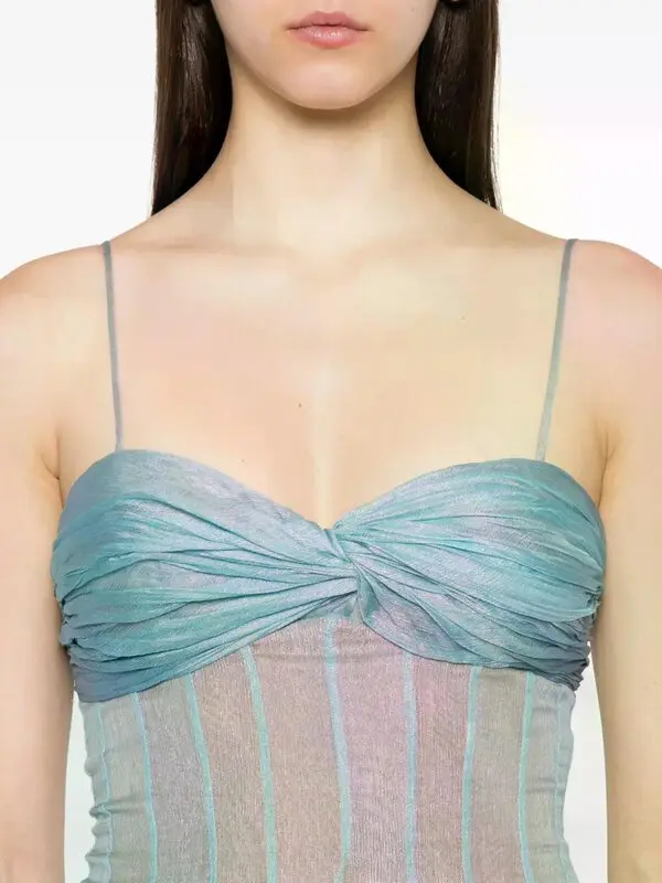 MARIA LUCIA HOHAN Giustina Pleated Silk Dress