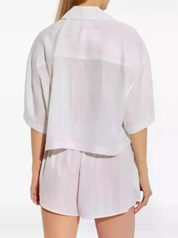 Alexander Wang Pinstripe Short-sleeve Top