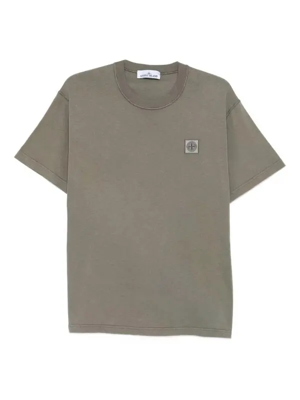Stone Island Compass-patch Cotton T-shirt