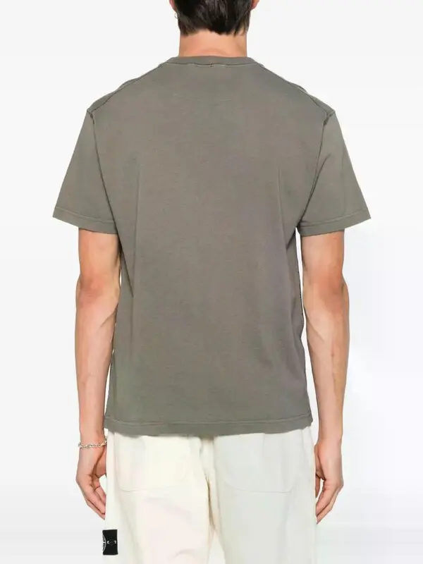 Stone Island Compass-patch Cotton T-shirt