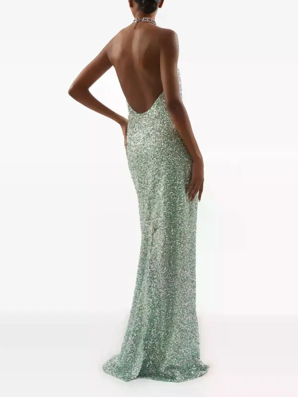 TALLER MARMO Poseidon Halterneck Gown