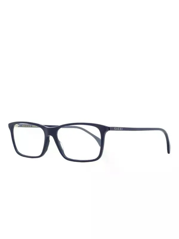 Gucci Rectangular-frame Glasses - Blue
