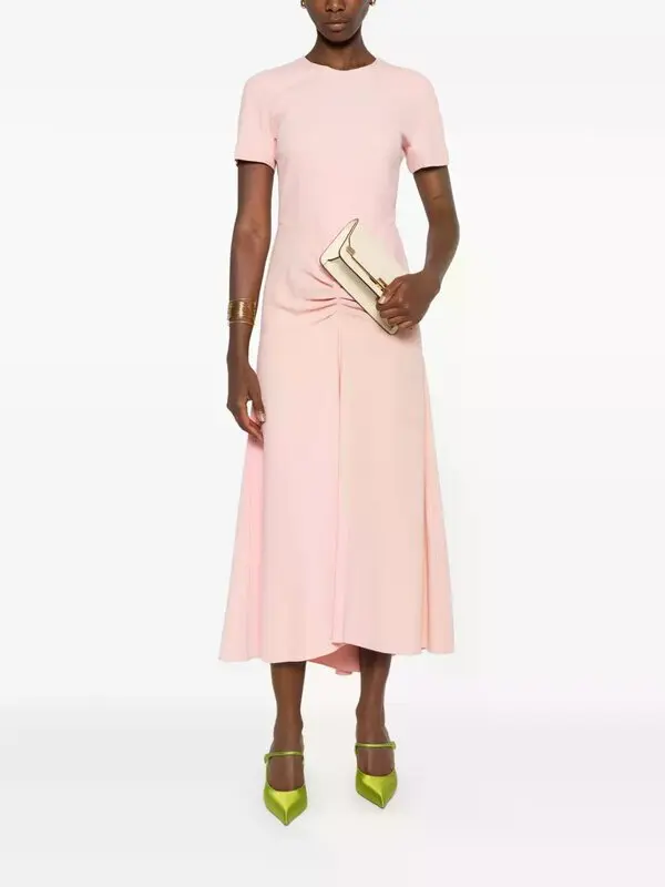 Victoria Beckham Short Sleeve Dress - Pink