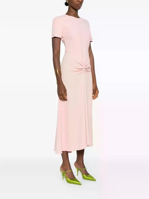 Victoria Beckham Short Sleeve Dress - Pink