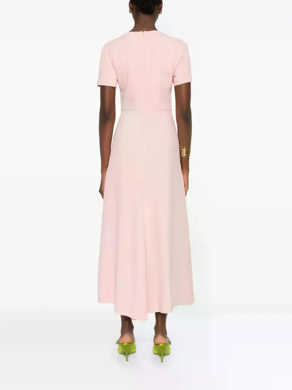 Victoria Beckham Short Sleeve Dress - Pink