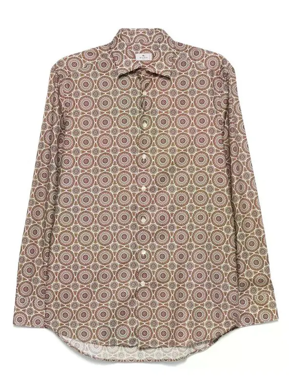 Etro Graphic-print Shirt - Brown