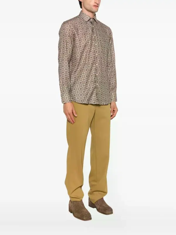 Etro Graphic-print Shirt - Brown