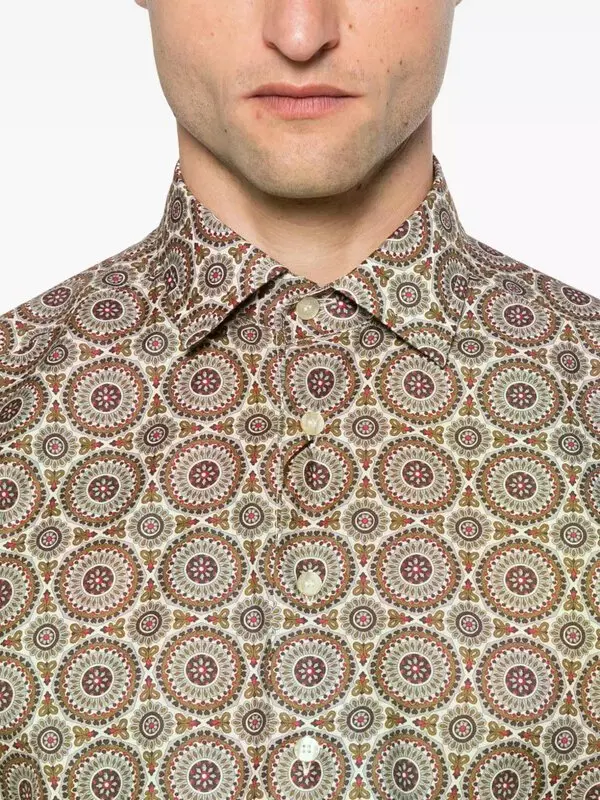 Etro Graphic-print Shirt - Brown