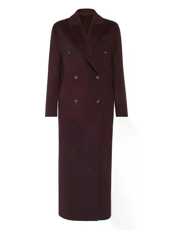 Brunello Cucinelli Double-breasted Coat - Red