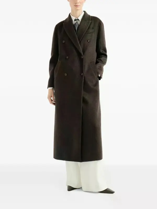 Brunello Cucinelli Double-breasted Coat - Red