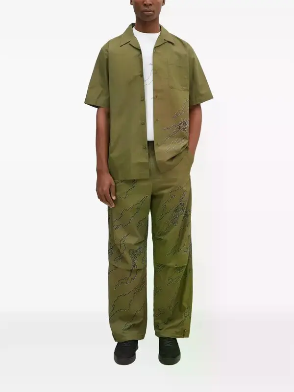MAHARISHI Bonsai Embroidered Landscape Trousers