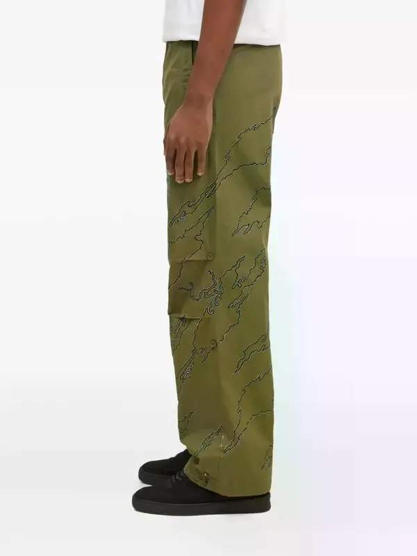 MAHARISHI Bonsai Embroidered Landscape Trousers