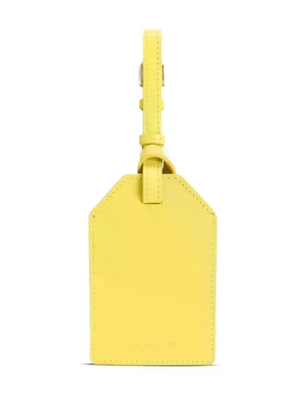 Dolce & Gabbana Padlock Leather Keychain - Yellow