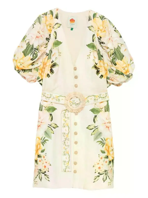 Farm Rio Garden Cascade Mini Dress