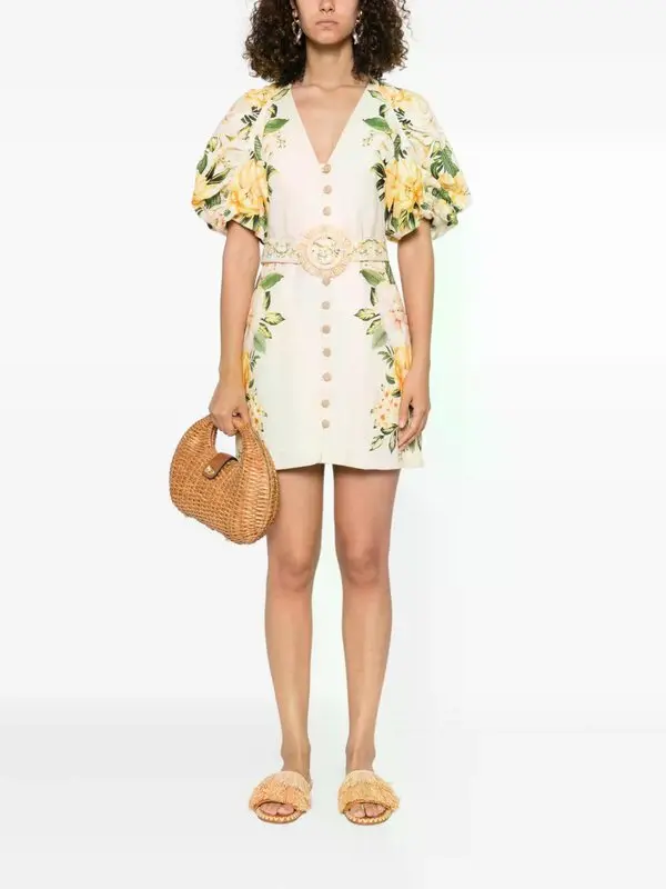 Farm Rio Garden Cascade Mini Dress