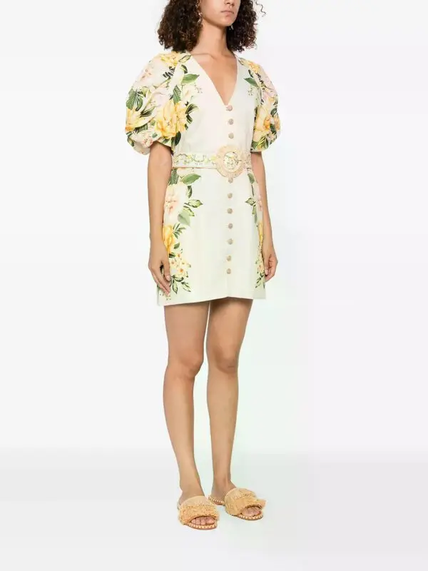 Farm Rio Garden Cascade Mini Dress