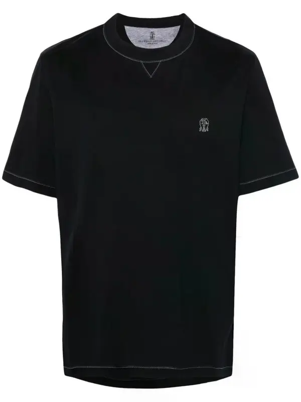 Brunello Cucinelli Contrast-stitching T-shirt