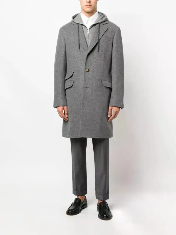 Brunello Cucinelli Button-down Single-breasted Coat