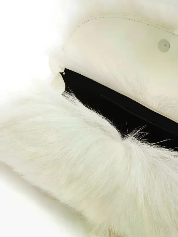 JIL SANDER Small Cannolo Goat-hair Shoulder Bag