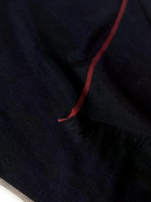 Brunello Cucinelli Solid Border Fringed Scarf