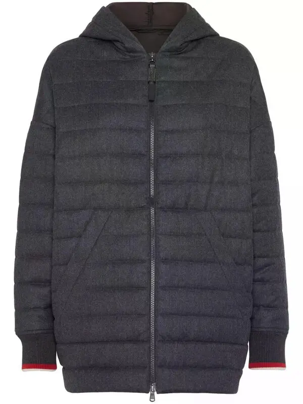 Brunello Cucinelli Padded Wool Coat