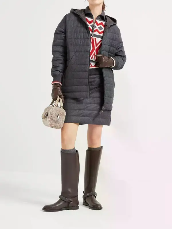 Brunello Cucinelli Padded Wool Coat