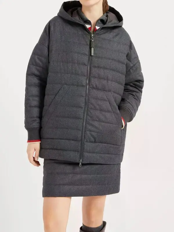 Brunello Cucinelli Padded Wool Coat