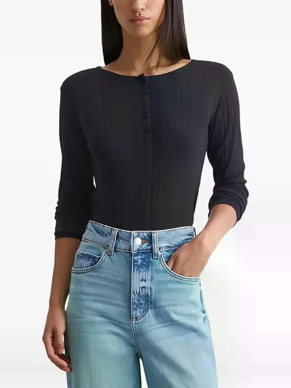 Marc O'polo Ribbed Henley Top