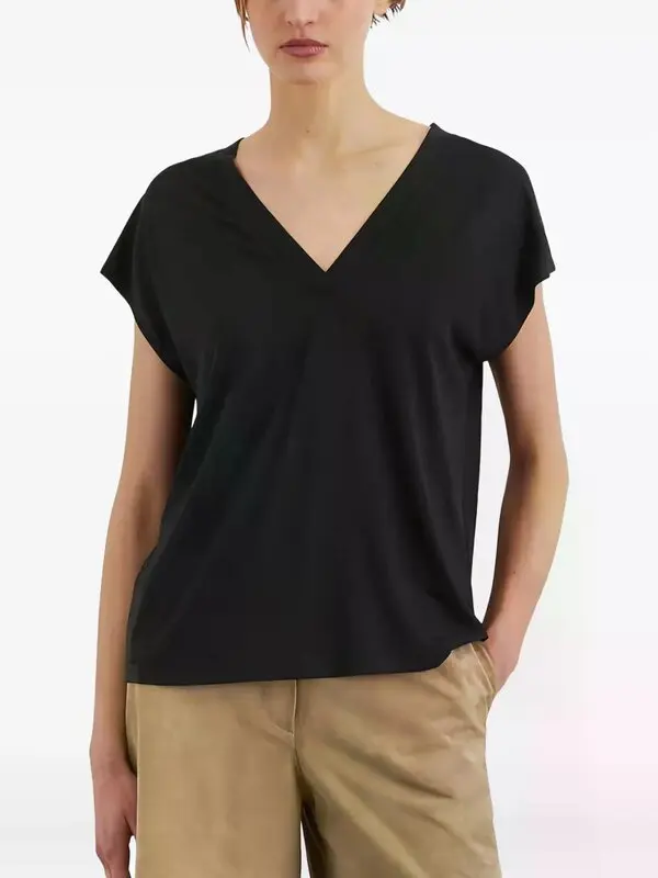 Marc O'polo V-neck Cap-sleeved Top