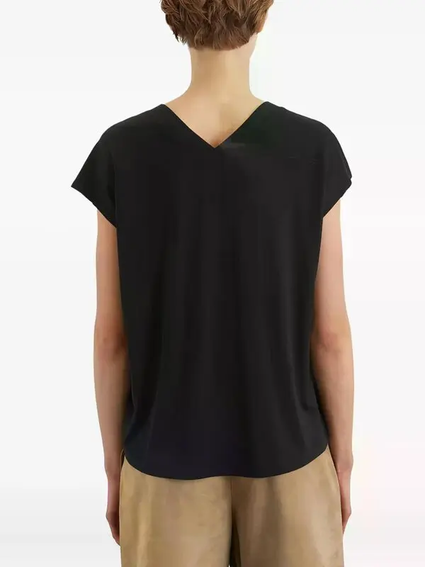 Marc O'polo V-neck Cap-sleeved Top