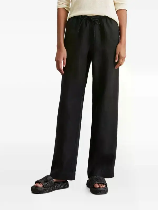 Marc O'polo Drawstring Tapered Trousers - Black