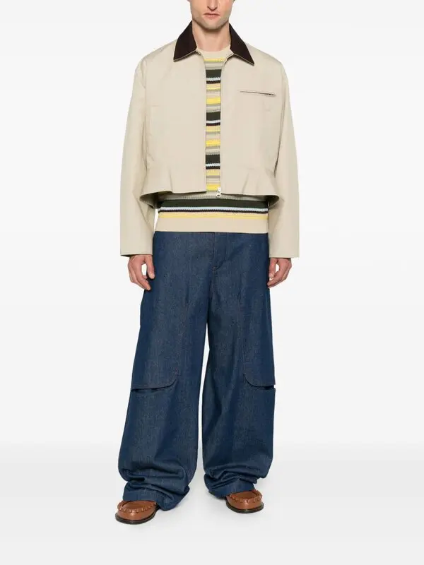 JW Anderson Curved-hem Cotton Jacket