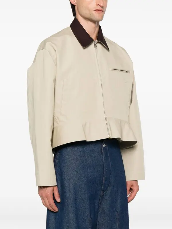 JW Anderson Curved-hem Cotton Jacket